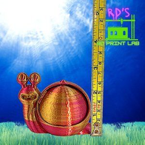 Hand Crafted | Toys | Happy Snail 3d Printed Figure With Secret ...